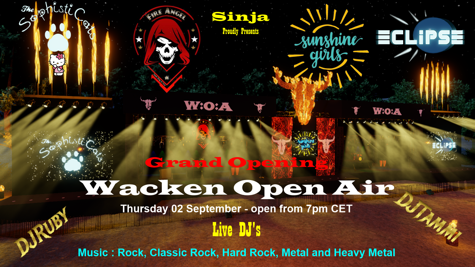 Grand Opening ★★★ Wacken Open Air ★★★ - Community Calendar - Genesis3DX