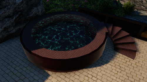Outdoor Spar Bath - Outdoor Items - Genesis3DX - Your 3DXChat Community