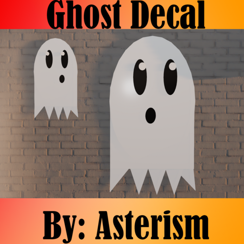 Ghost Decal - Halloween - Genesis3DX