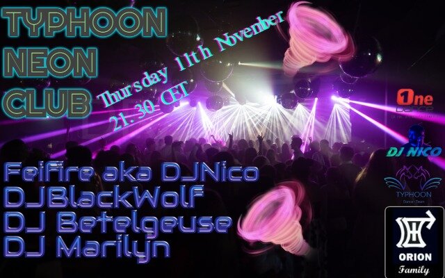 Typhoon Neon Club - Community Calendar - Genesis3DX