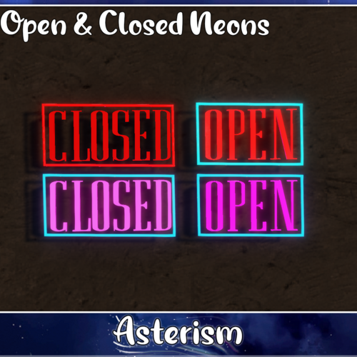 Open & Closed Neon Signs - Artwork, Signs, & Logos - Genesis3DX - Your ...