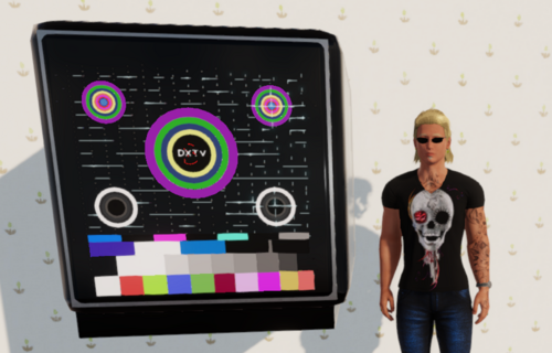 Single Studio TV Monitor with Test Pattern - Electronics - Genesis3DX ...