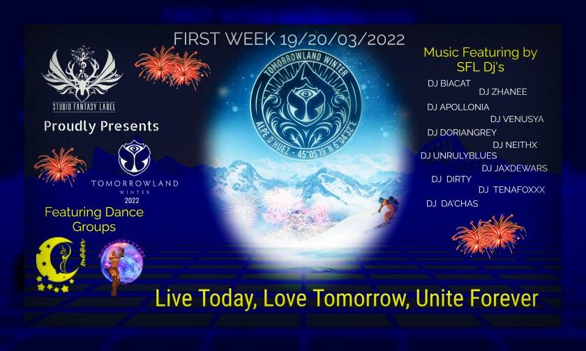 TOMORROWLAND WINTER - BY SFL - STUDIO FANTASY LABEL 19/20 MARCH & 26/27 ...