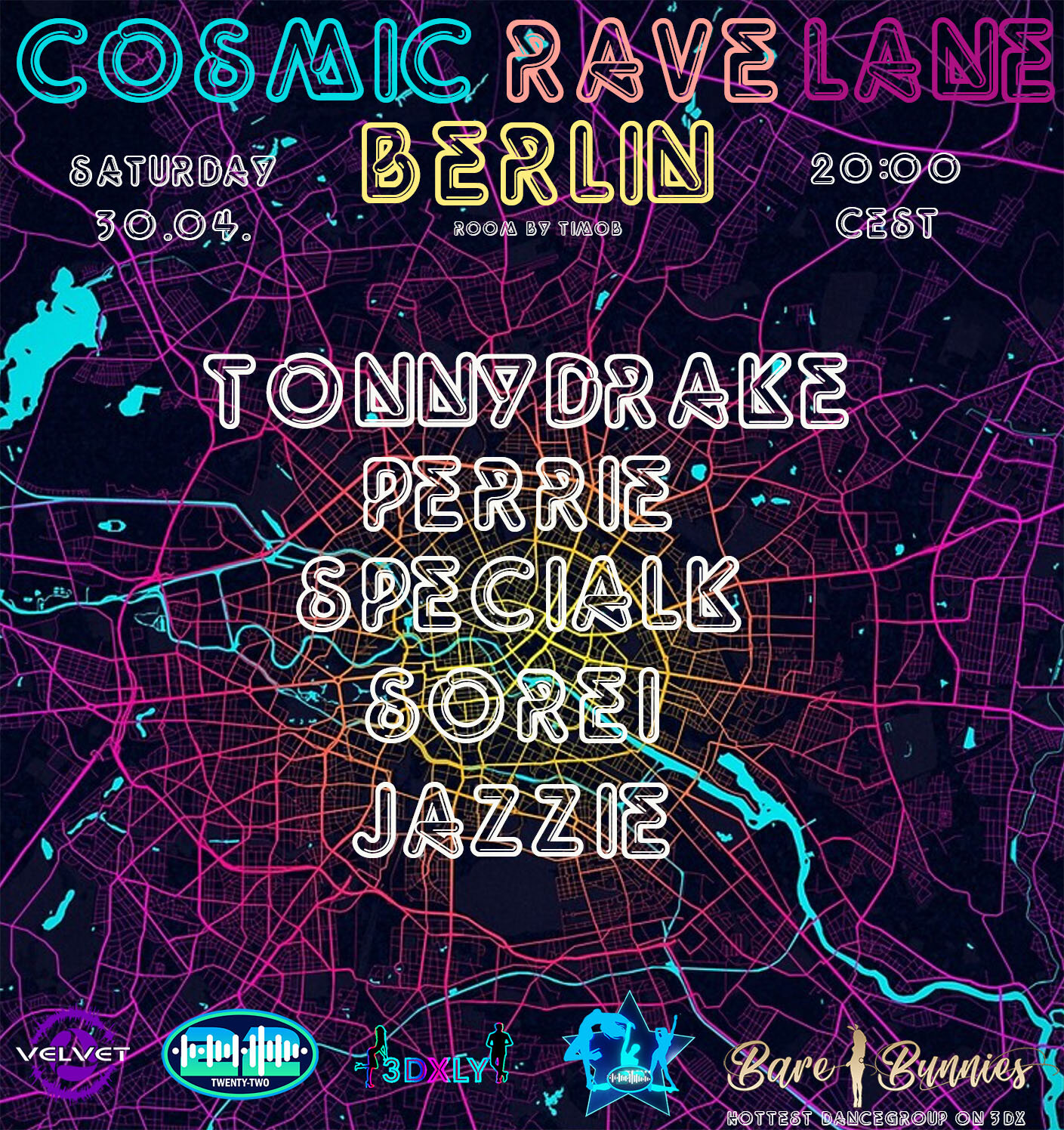COSMIC RAVE LANE BERLIN - Community Calendar - Genesis3DX