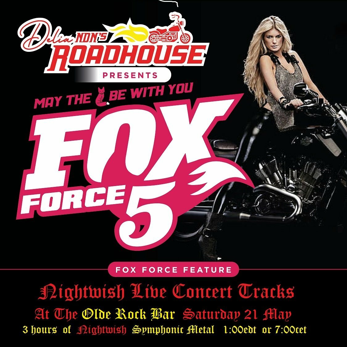 DeliaNDN's Roadhouse and Fox Force 5 present NightWish Live - Community ...