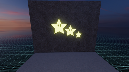 Mario Stars Light Up Sign By TsJenny - Artwork, Signs, & Logos - Genesis3DX