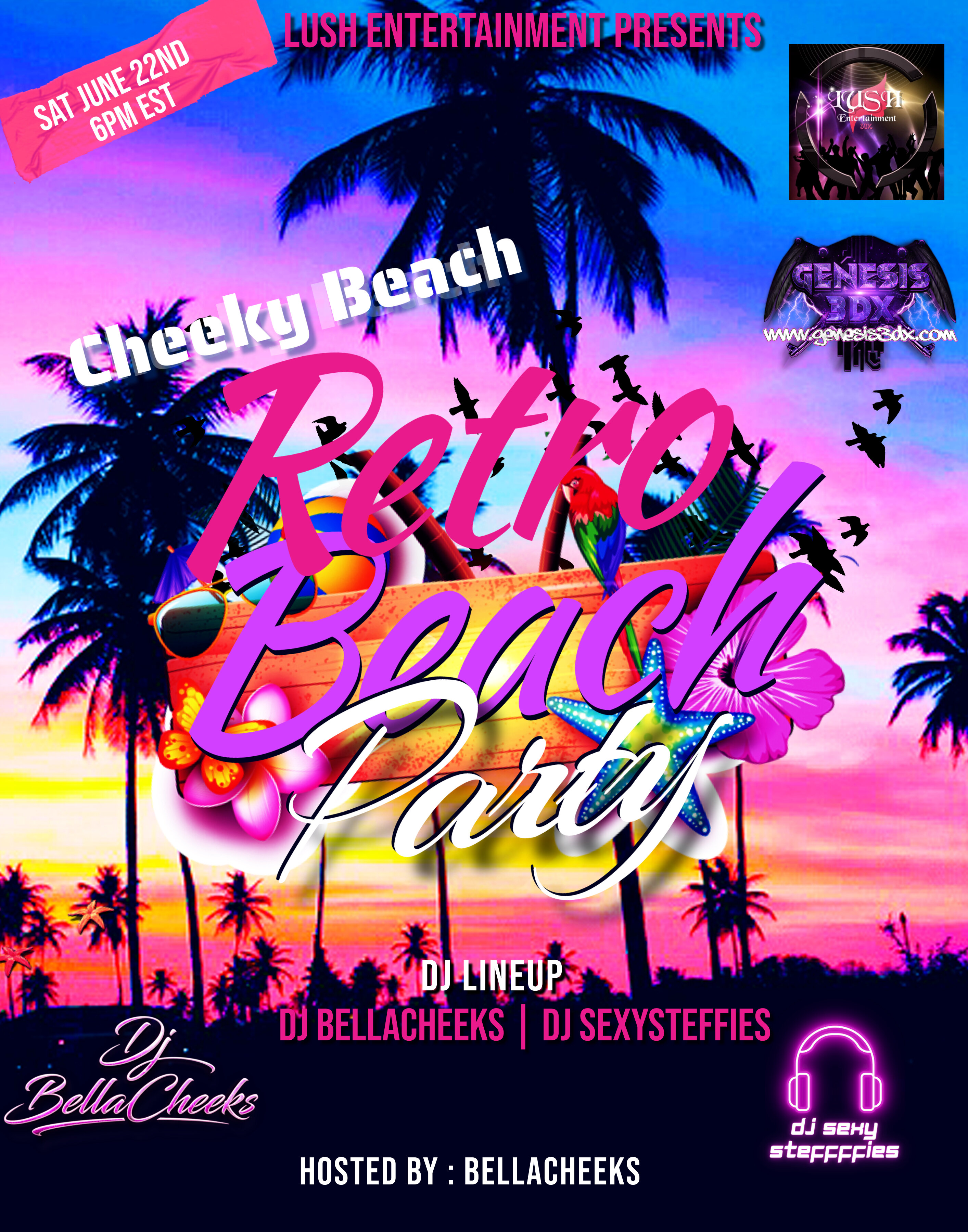 Cheeky Beach Retro Party (Presented by LUSH) - Genesis3DX Supporters ...