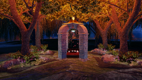 Romantic Forest Bed (3dxchat beta update) - Awen Builds Stuff - Genesis3DX