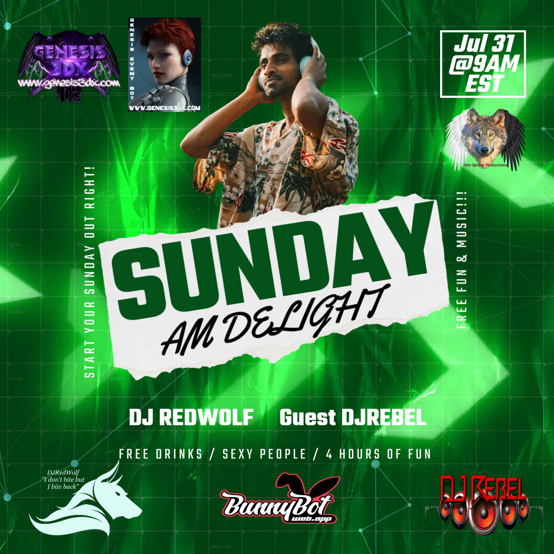SUNDAY AM DELIGHT WITH GUEST DJ REBEL - Genesis3DX Supporters - Genesis3DX