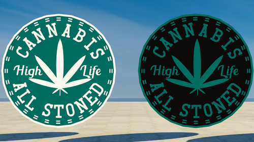 Cannabis All Stoned parody logo sign - Artwork, Signs, & Logos ...