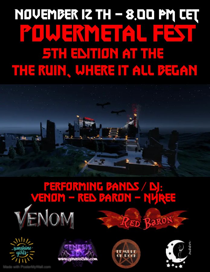 POWERMETAL FEST 5TH EDITION - Genesis3DX Supporters - Genesis3DX