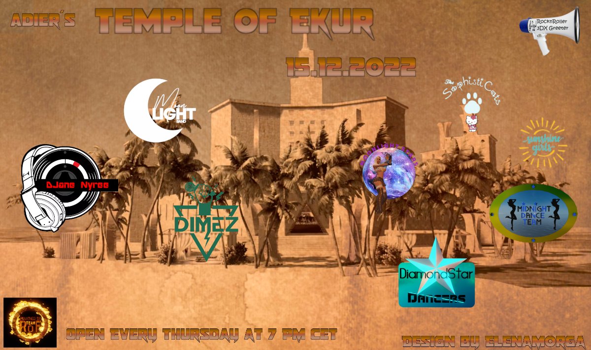Adier's ★★★ RoF Temple of Ekur ★★★ - Community Calendar - Genesis3DX