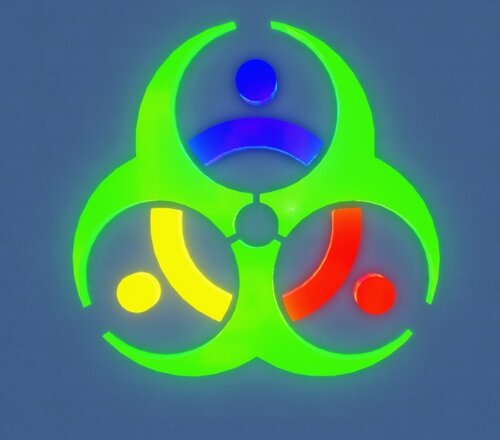 Biohazard Wall Logo - Vampire Akasha's Designs - Genesis3DX