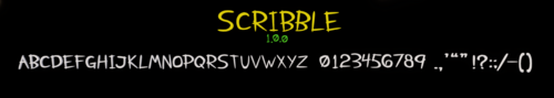Scribble Font - Font Items - Genesis3DX