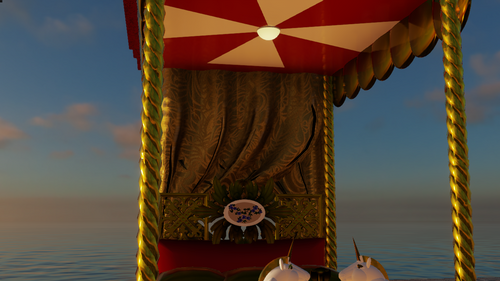 Vintage Carousel Design Bed - Bedroom - Genesis3DX - Your 3DXChat Community