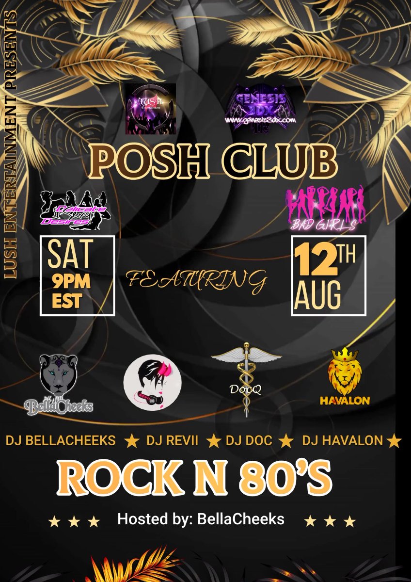 Lush Entertainment-Posh Club-Rock n 80s - Genesis3DX Supporters ...