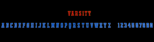 Varsity Font - Font Items - Genesis3DX