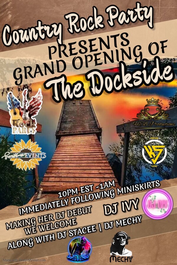 𝗗𝗢𝗖𝗞𝗦𝗜𝗗𝗘 𝗚𝗥𝗔𝗡𝗗 𝗢𝗣𝗘𝗡𝗜𝗡𝗚 CountryRockParty - Community Calendar - Genesis3DX