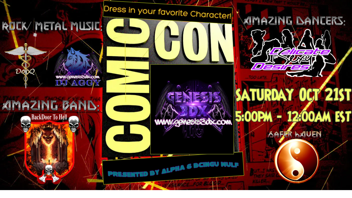 Genesis Comic Con - Oct 21 2023.png - Genesis3DX Events - Genesis3DX ...