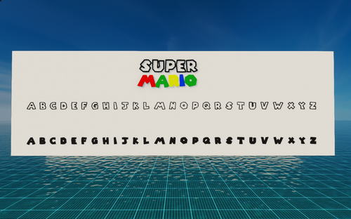 Super Mario Font - Font Items - Genesis3DX - Your 3DXChat Community