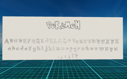 Pokemon Font - Font Items - Genesis3DX