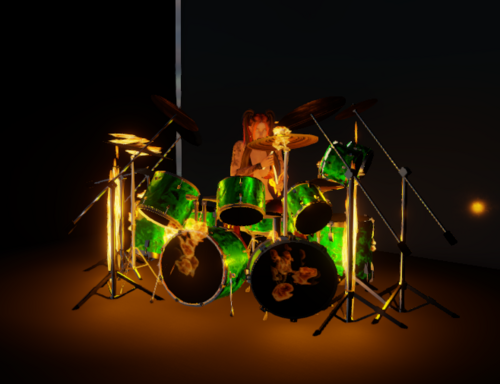 Customizable Fire Drums - Musical Instruments - Genesis3DX - Your ...