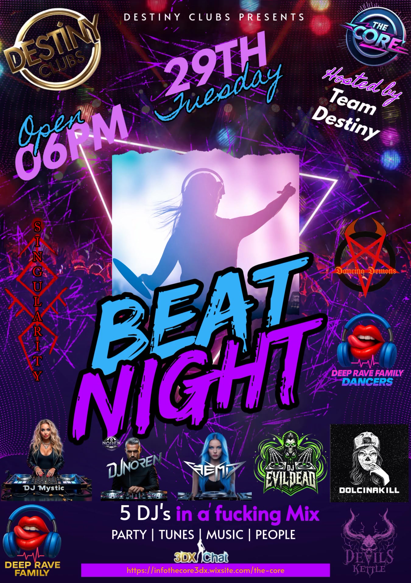 Destiny Clubs - Community Calendar - Genesis3DX