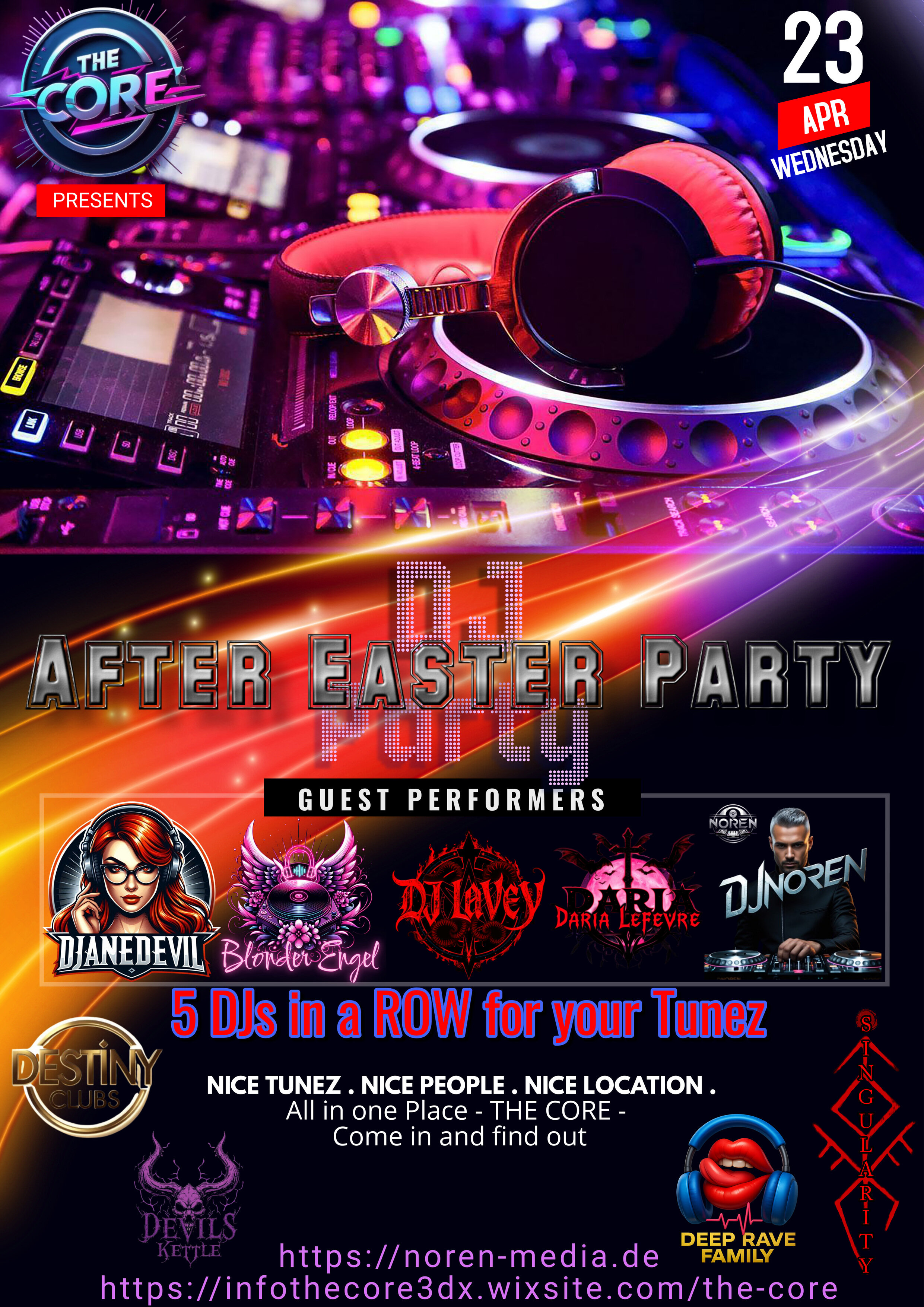 THE CORE - AFTER EASTER DJ PARTY - Community Calendar - Genesis3DX